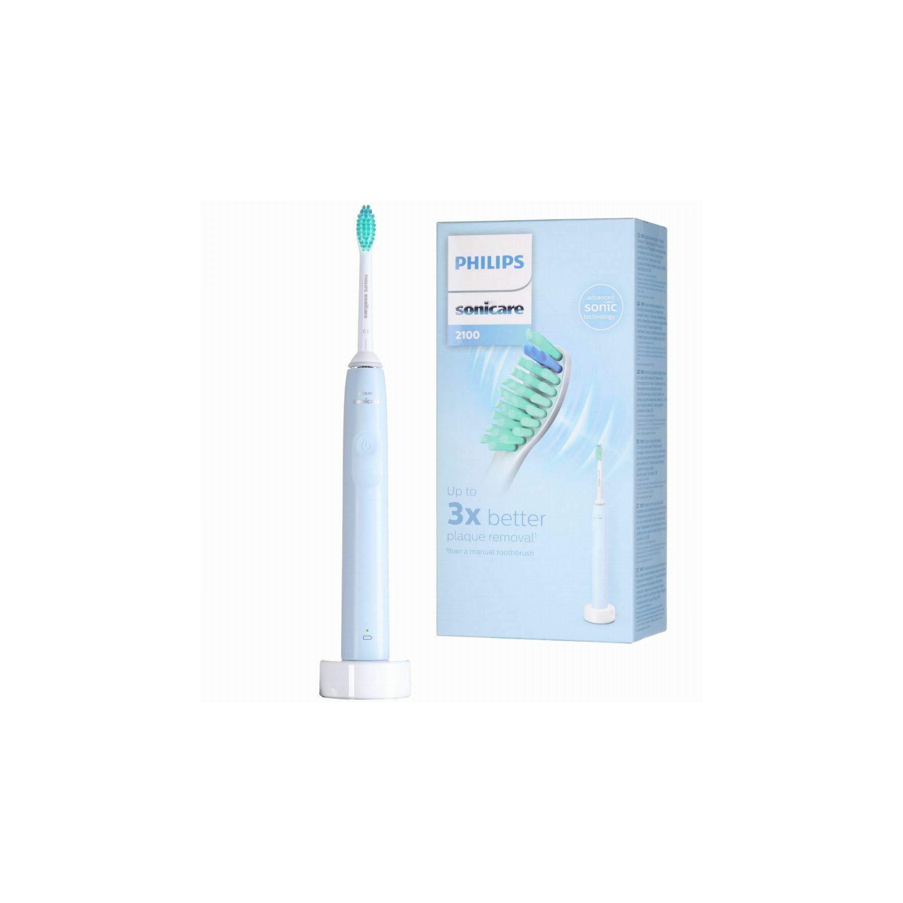 Szczoteczka soniczna Philips Sonicare Series 2100 Blue HX3651/12 - Denthelp.pl